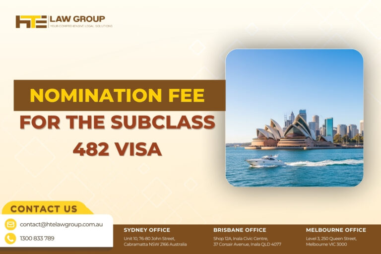 482 visa fee details for employees and sponsoring Employers