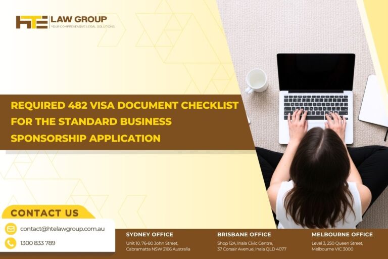 482 Visa Document Checklist: What documents does it include?